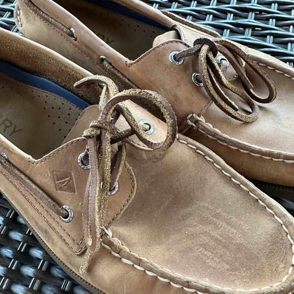 Sperry | Shoes | Sperry Mens Light Tan All Leather Original Top Sider ...